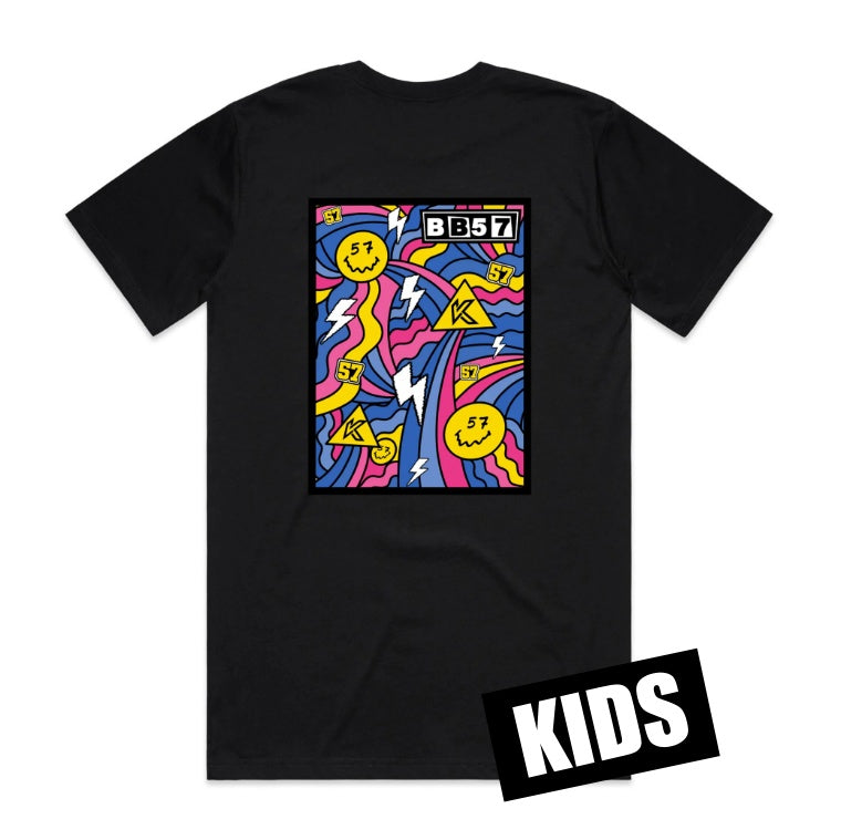 Billy Bolt - Youth BB57 Art Black Tshirt | BB57 Kids Tees – mastersofmx