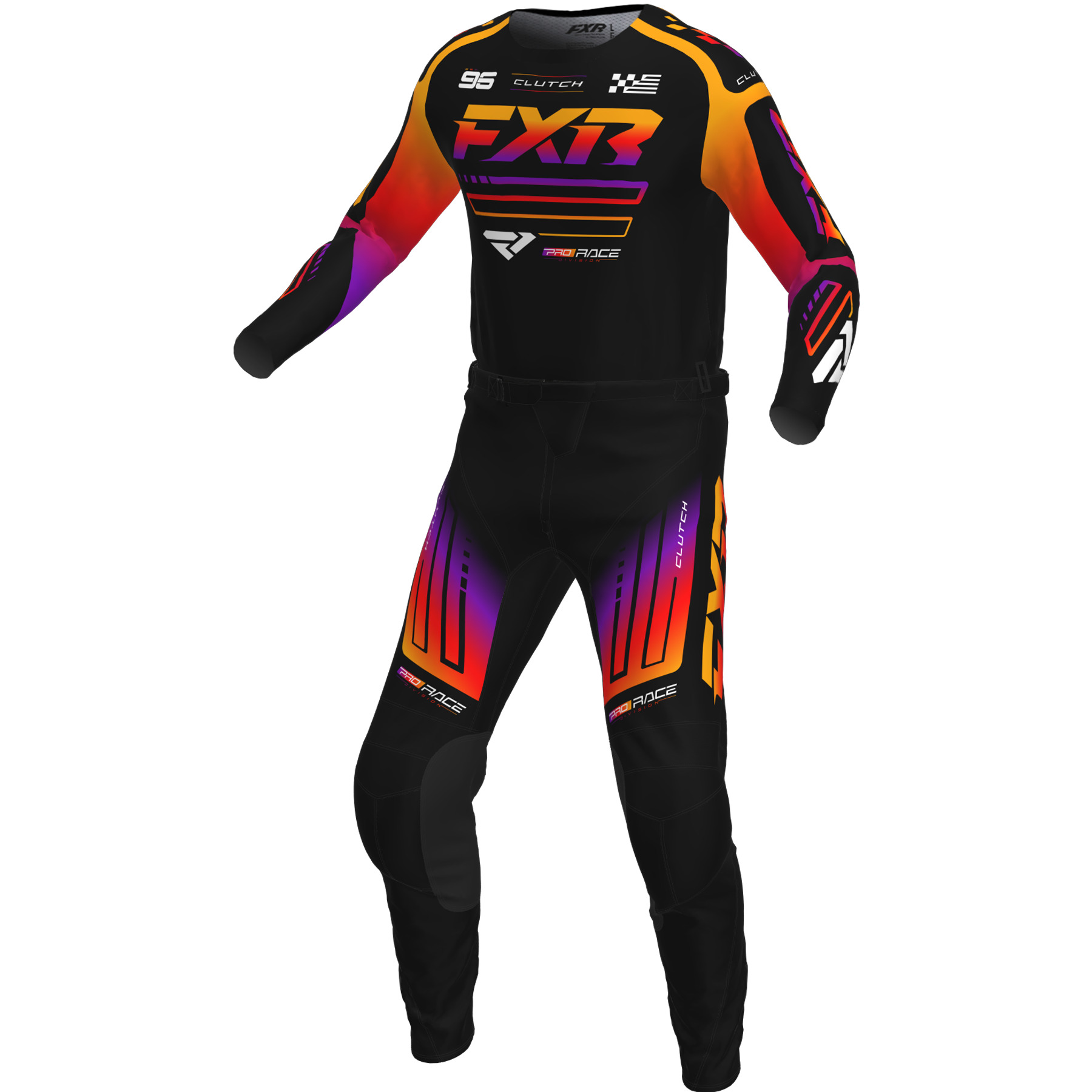 2025 FXR Kids CLUTCH Black Spectrum Peewee Kit Combo | FXR Youth MX ...