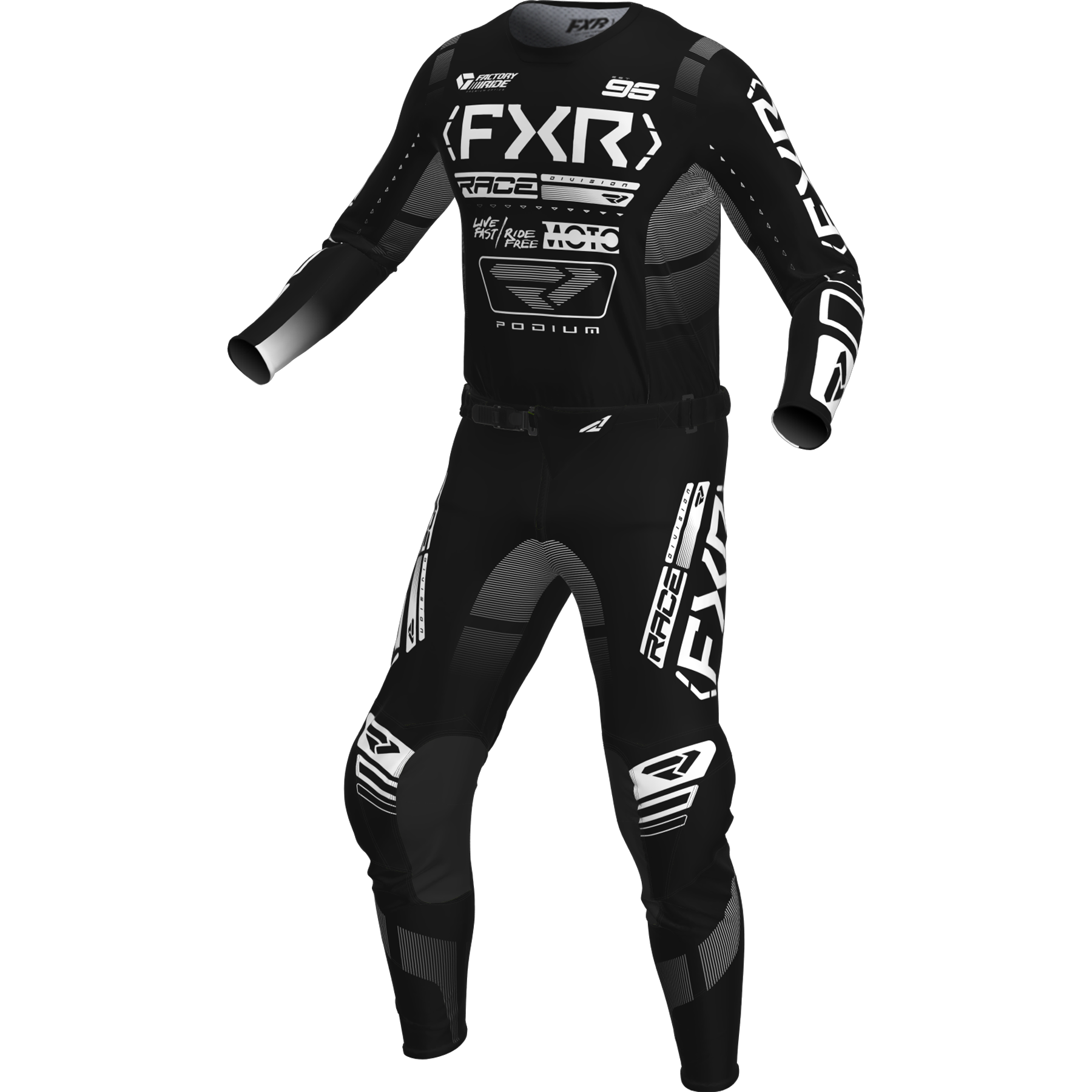 2025 FXR PODIUM BLACK MX KIT COMBO | FXR MX Kits – mastersofmx