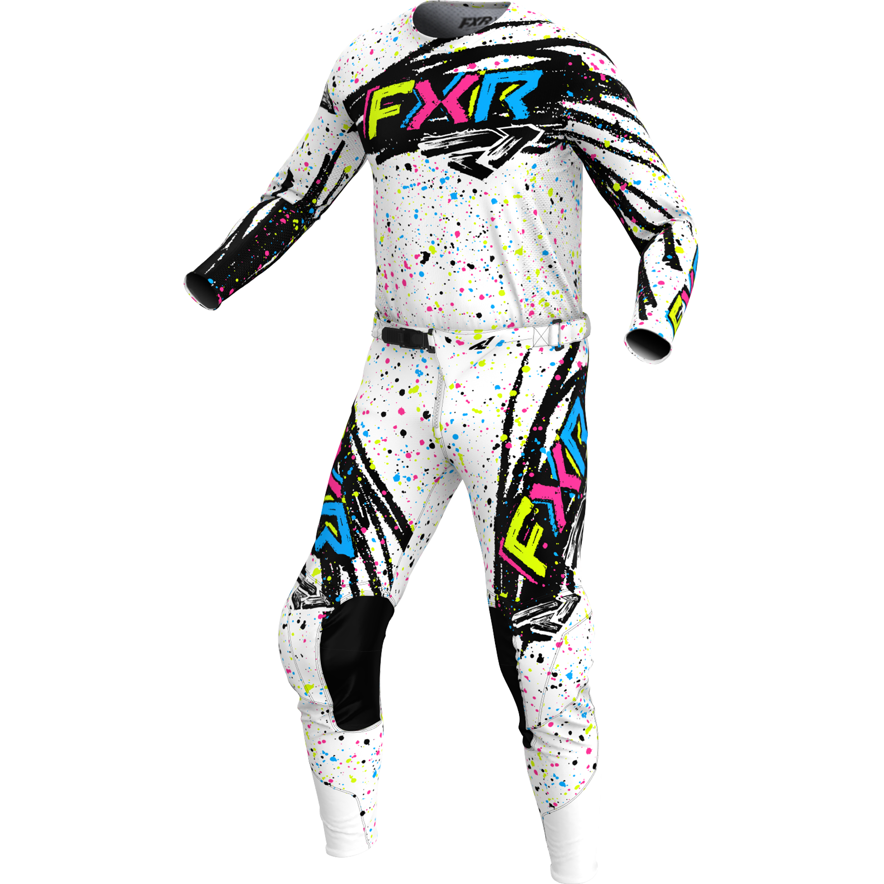 2025 FXR Youth Podium Jawbreaker White Black Multi Kit Combo | FXR ...