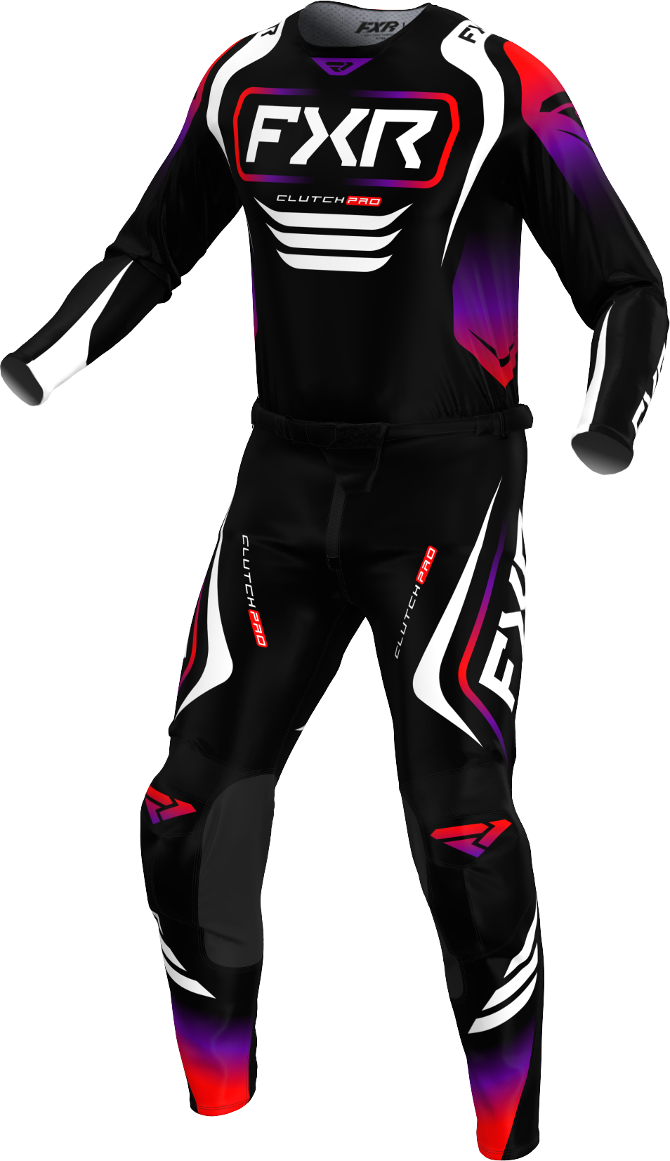 2025 FXR Clutch Pro Black Purple Red MX Kit Combo | FXR MX Kits ...