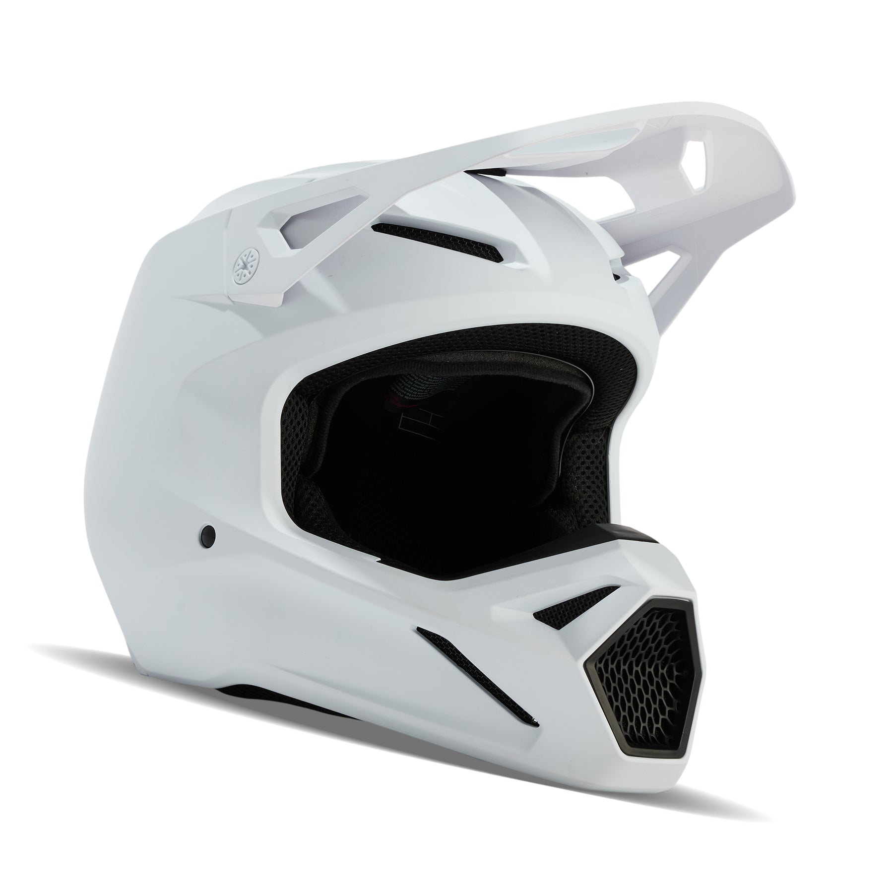 2026 Fox V1 SOLIDS - MATTE WHITE Motocross Helmet | Fox MX Helmets ...