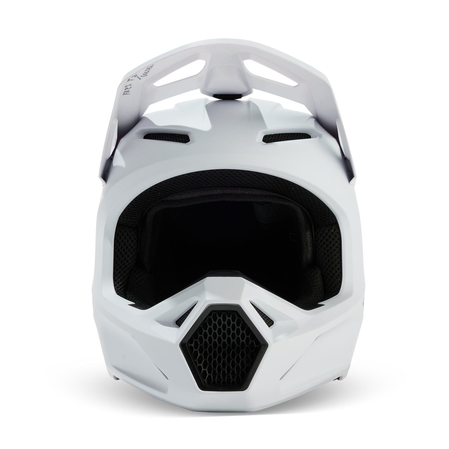 2026 Fox V1 SOLIDS - MATTE WHITE Motocross Helmet | Fox MX Helmets ...