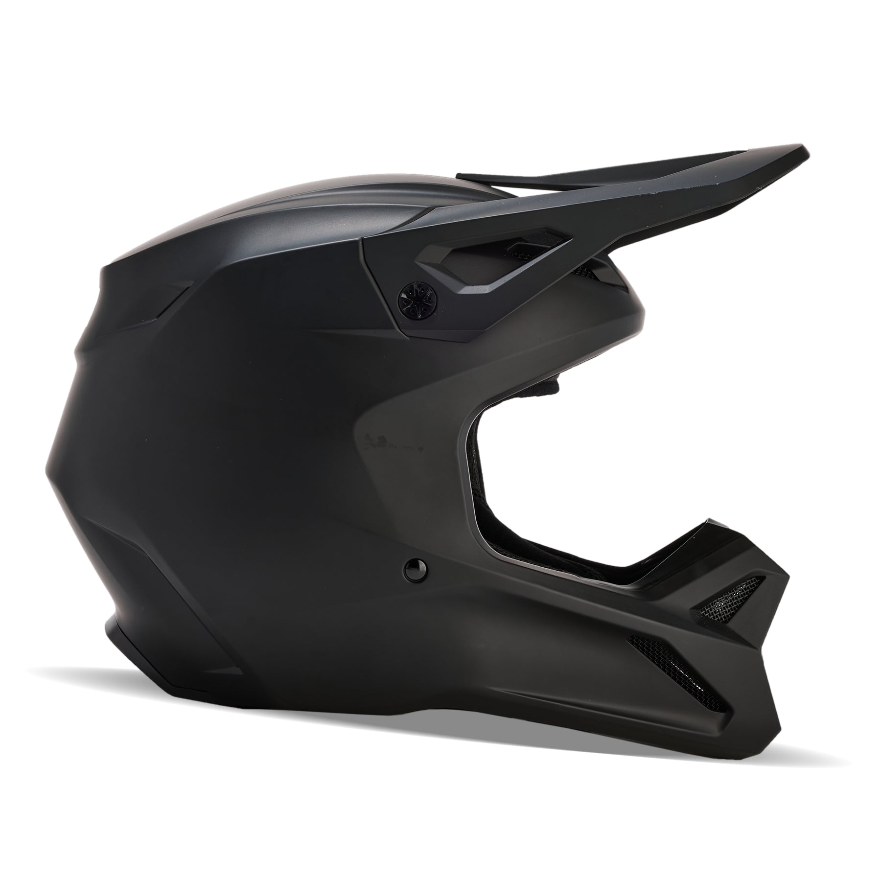 2025 Fox V1 SOLIDS - MATTE BLACK Motocross Helmet | Fox MX Helmets ...