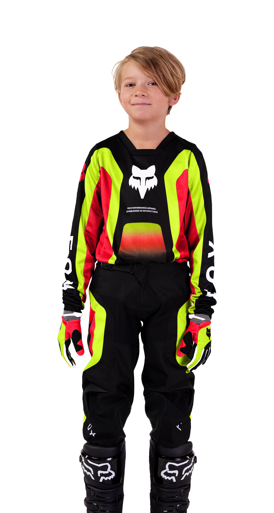 2024 Fox Youth 180 BALLAST Black Red Kit Combo | Fox Youth MX Kits ...