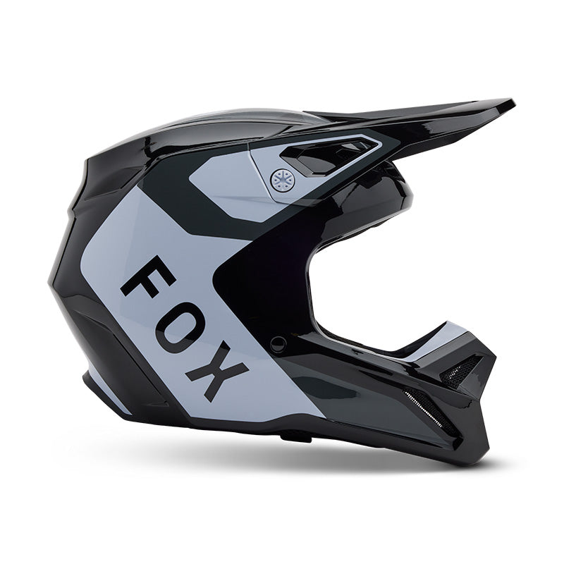 2025 Fox V1 Lean - Black White Motocross Helmet | Fox MX Helmets ...