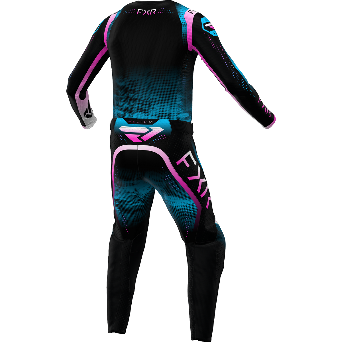 2024 FXR HELIUM CIRCUIT BLACK BLUE PINK MX KIT COMBO | FXR MX Kits ...