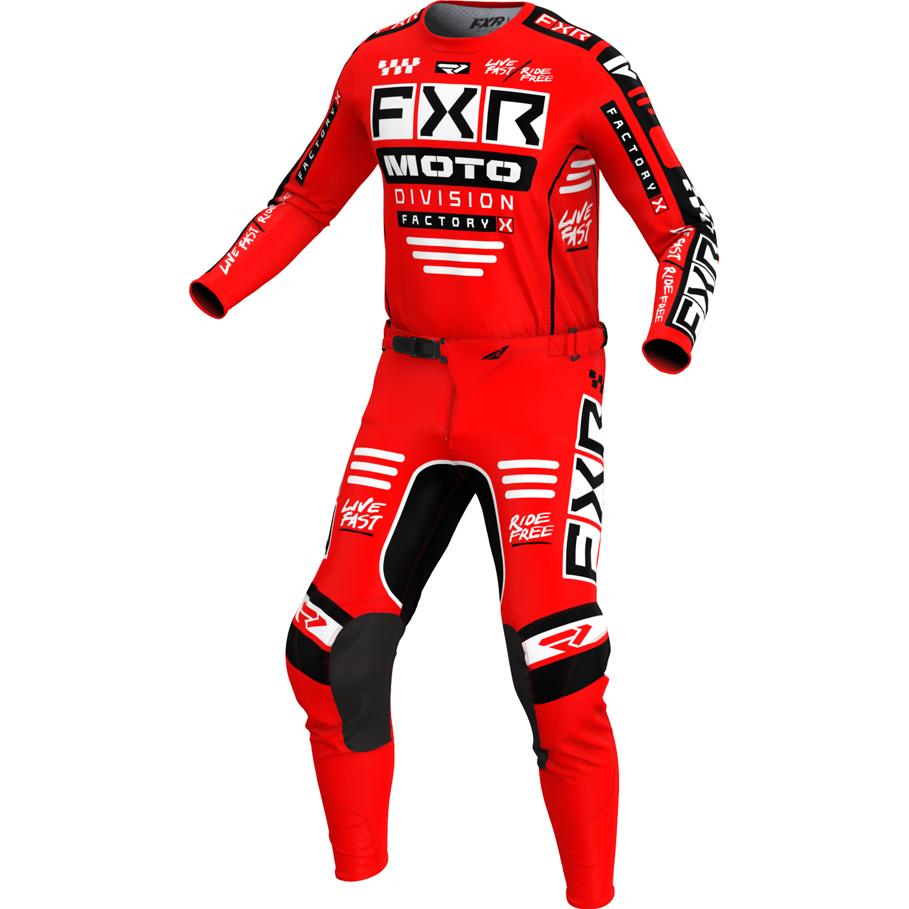 2024 FXR PODIUM GLADIATOR RED BLACK MX KIT COMBO | FXR MX Kits ...