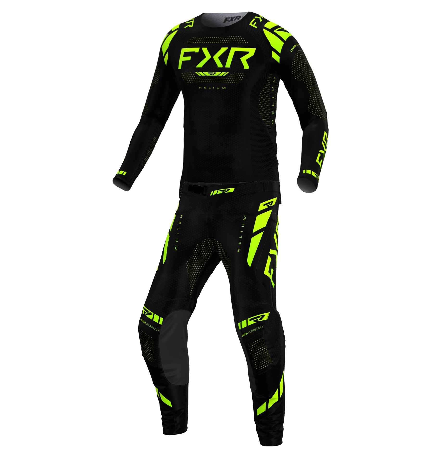 2025.7 FXR Helium Black Yellow MX Kit Combo | FXR MX Kits – mastersofmx