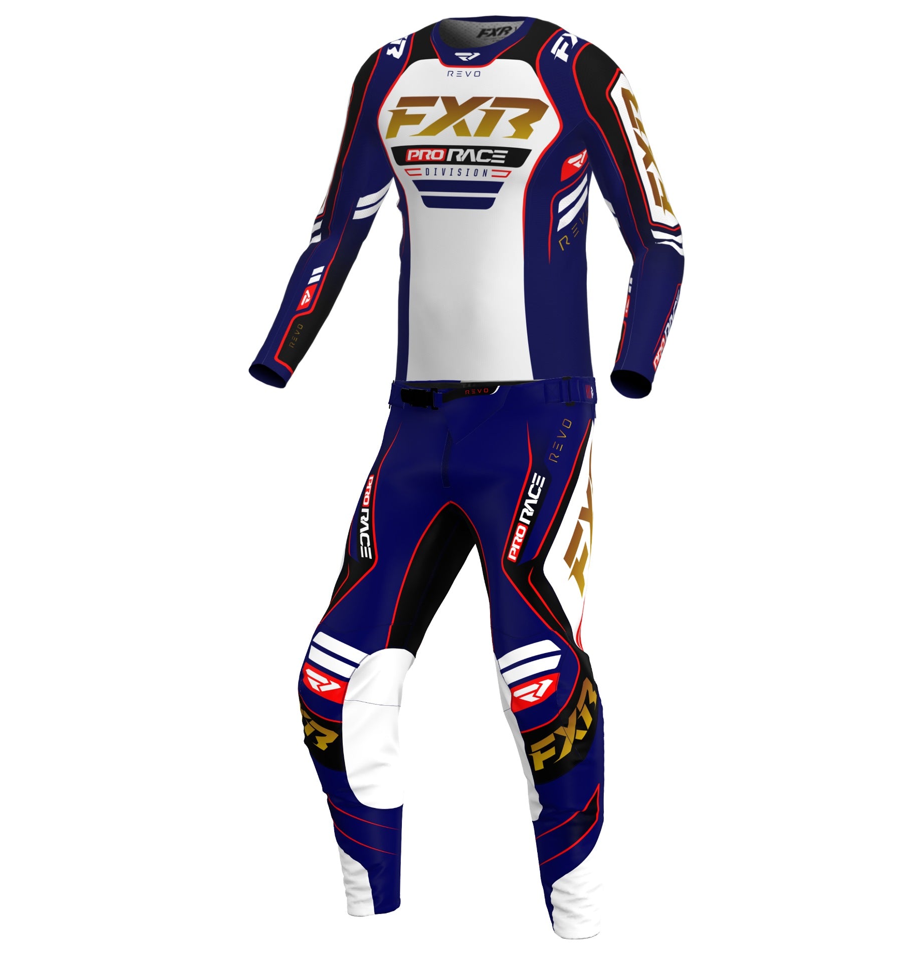 2026 FXR Revo Alpha Admiral Blue MX kit combo | FXR MX Kits – mastersofmx