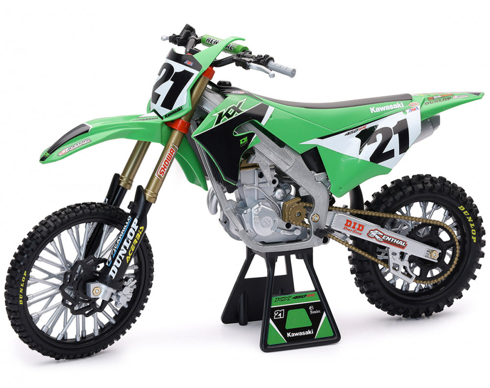 JASON ANDERSON KAWASAKI KXF450 1:6 SCALE DIECAST MX MODEL TOY BIKE ...