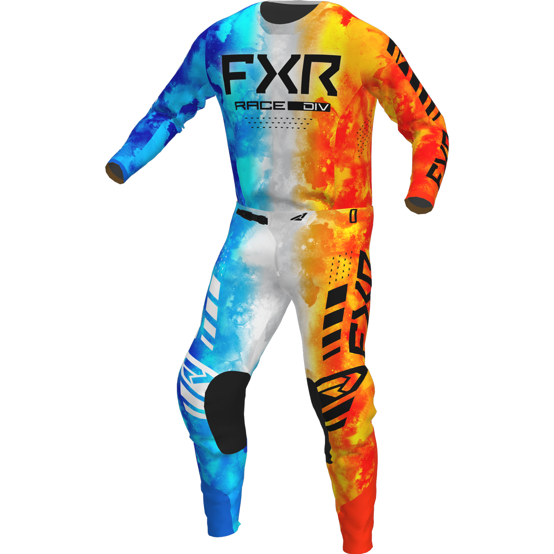 2023 FXR PODIUM MX FIRE & ICE BLUE ORANGE MX KIT COMBO | FXR MX Kits ...